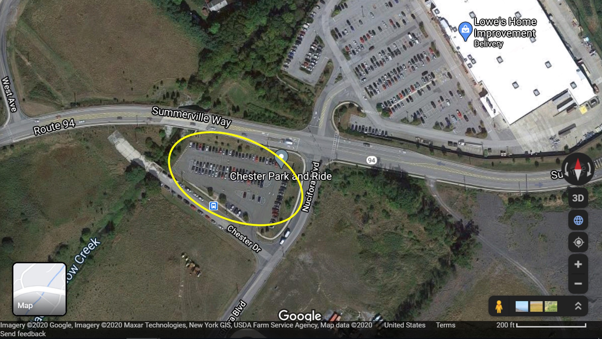 Route 94 Chester Park & Ride