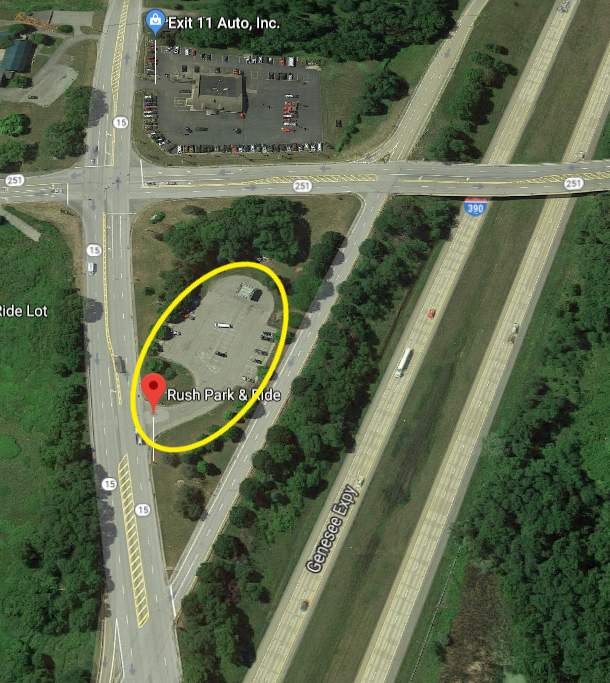 Rush Park and Ride Lot